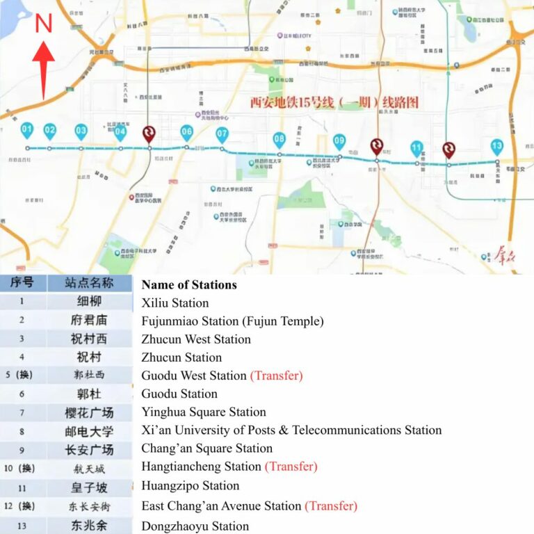 Xi'an Metro Line 15 Phase 1 Officially Open | Hey-Xian.com
